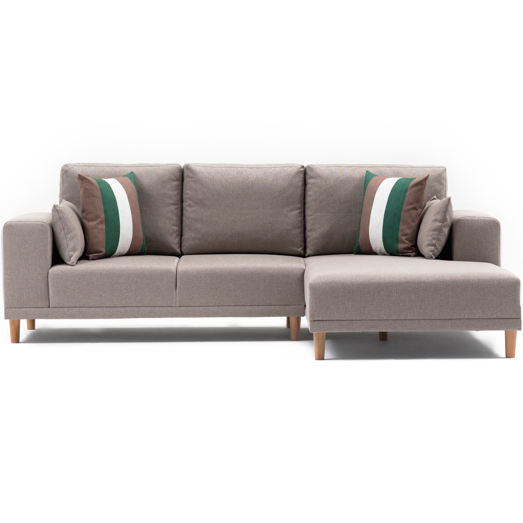 Coltar modular Atelier Del Sofa Franz, 235x87x167cm, Cream - eMAG.ro