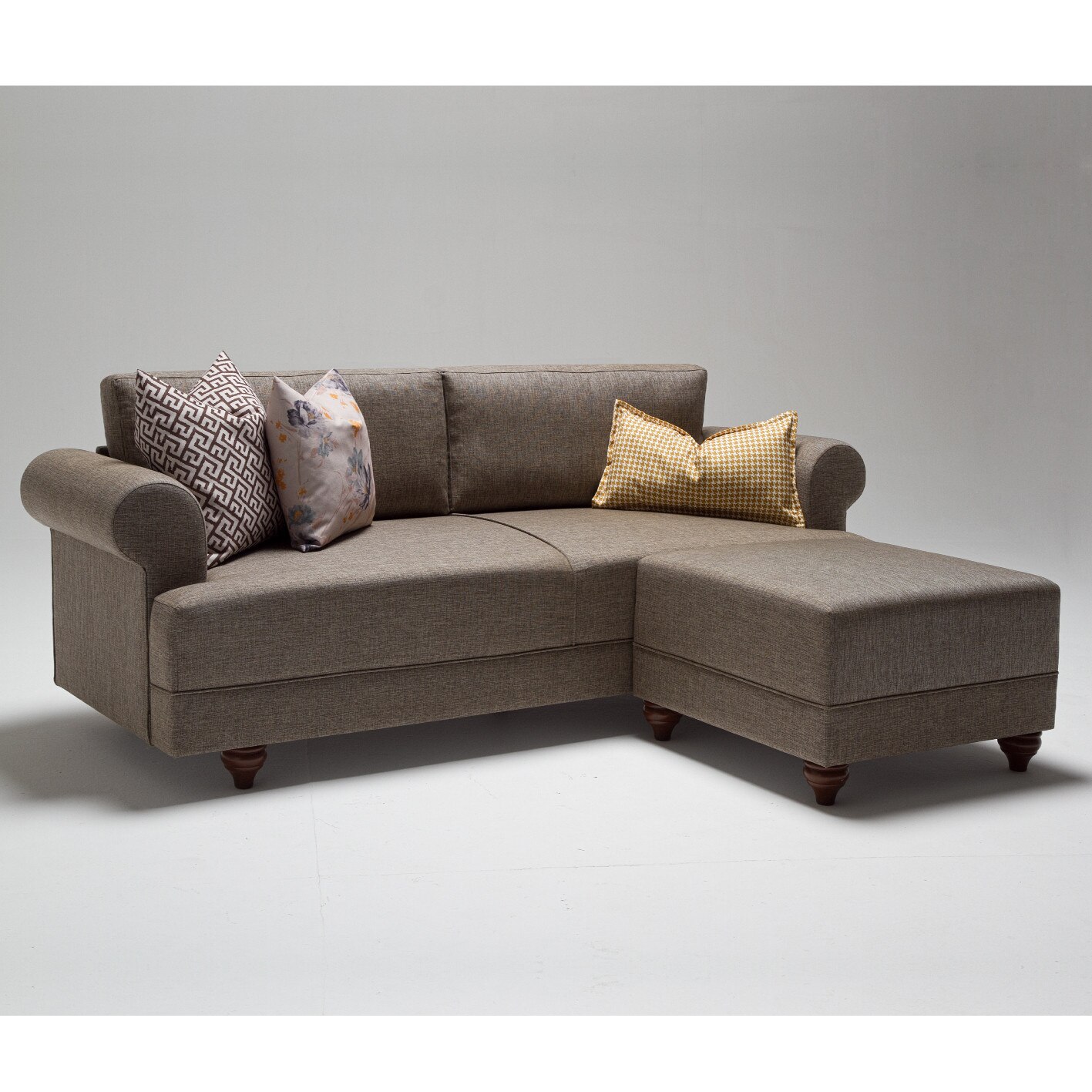 Coltar modular Atelier Del Sofa Hazel, 210x85x80cm, Maro - eMAG.ro