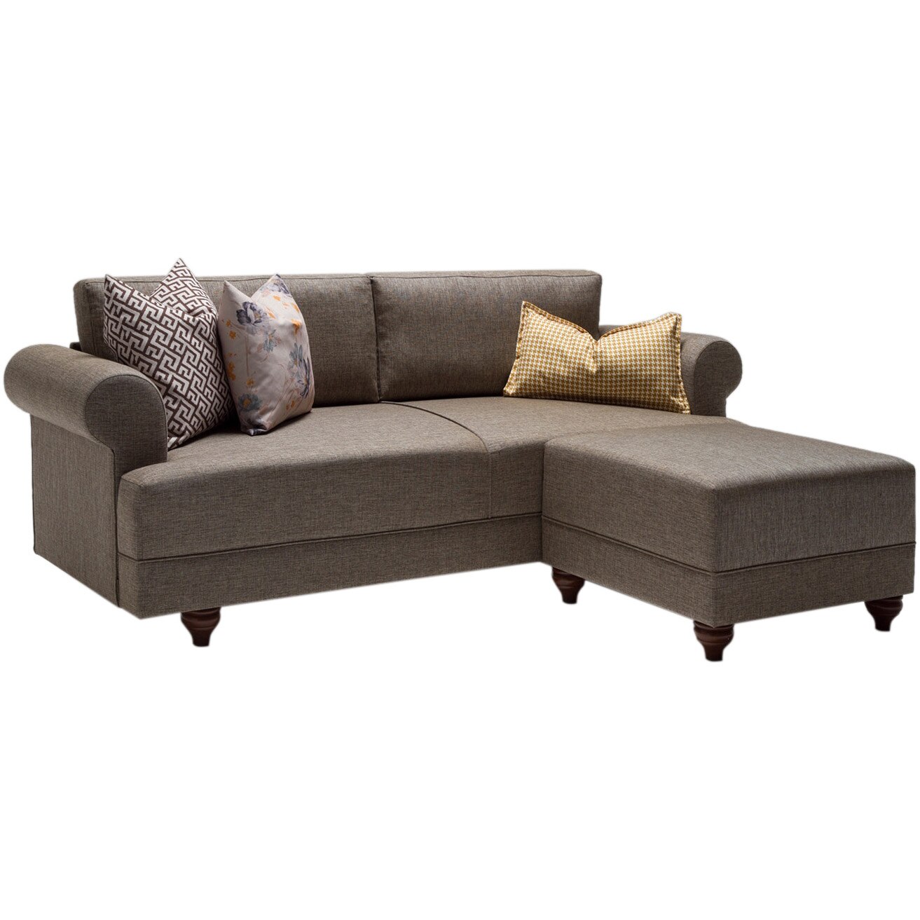Coltar modular Atelier Del Sofa Hazel, 210x85x80cm, Maro - eMAG.ro