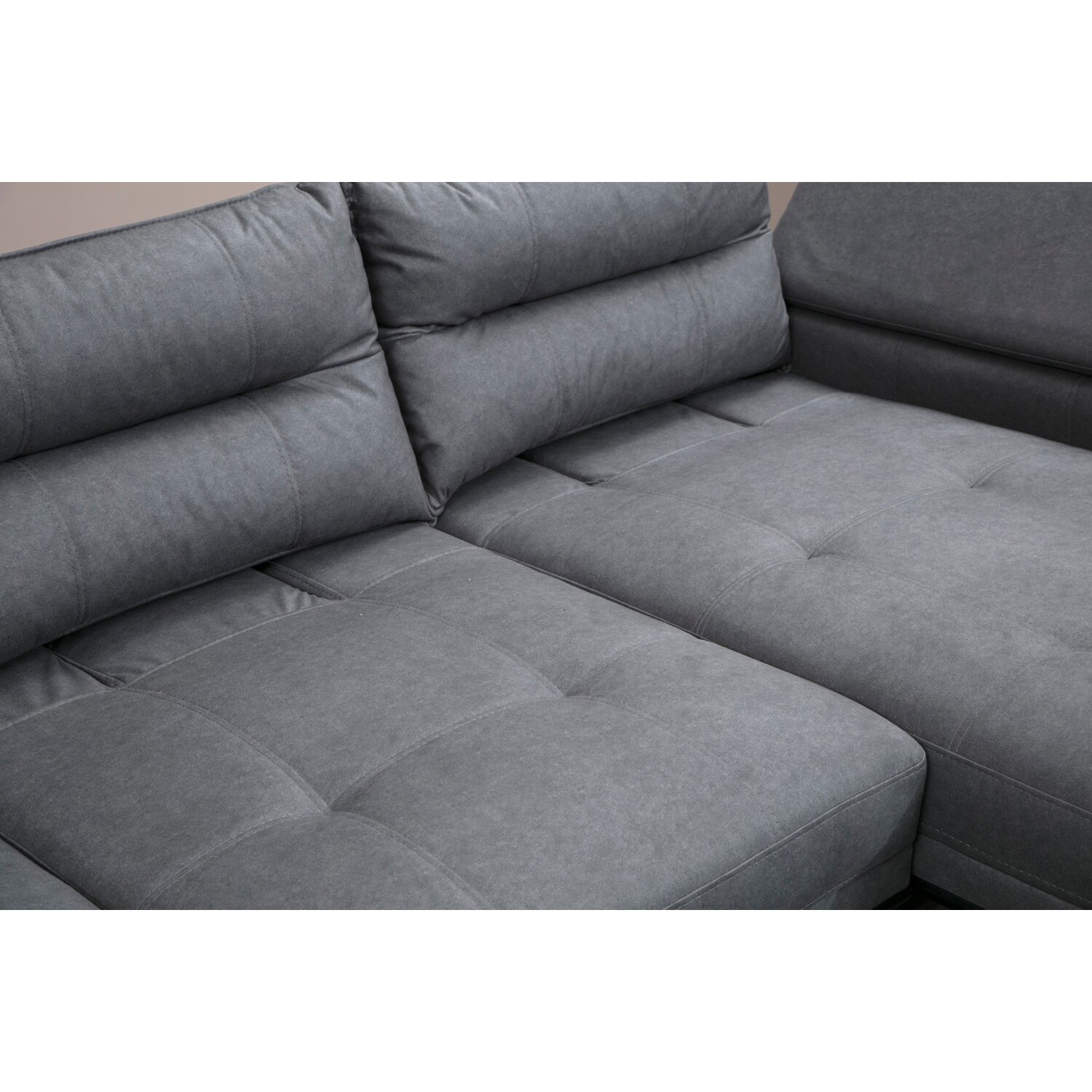 Coltar modular Atelier Del Sofa Hollywood, 309x188x89cm, Gri - eMAG.ro