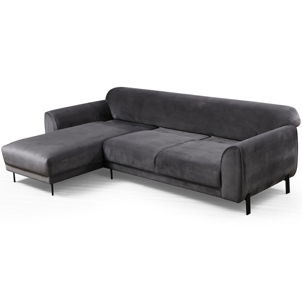 Coltar modular Atelier Del Sofa Image, 287x96x85cm, Antracit - eMAG.ro