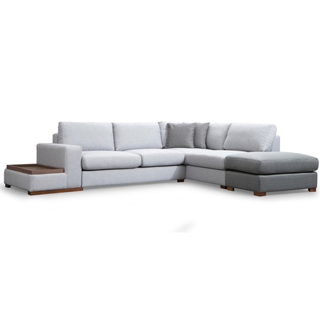 Coltar modular Atelier Del Sofa Loop, 246x95x85cm, Gri - eMAG.ro