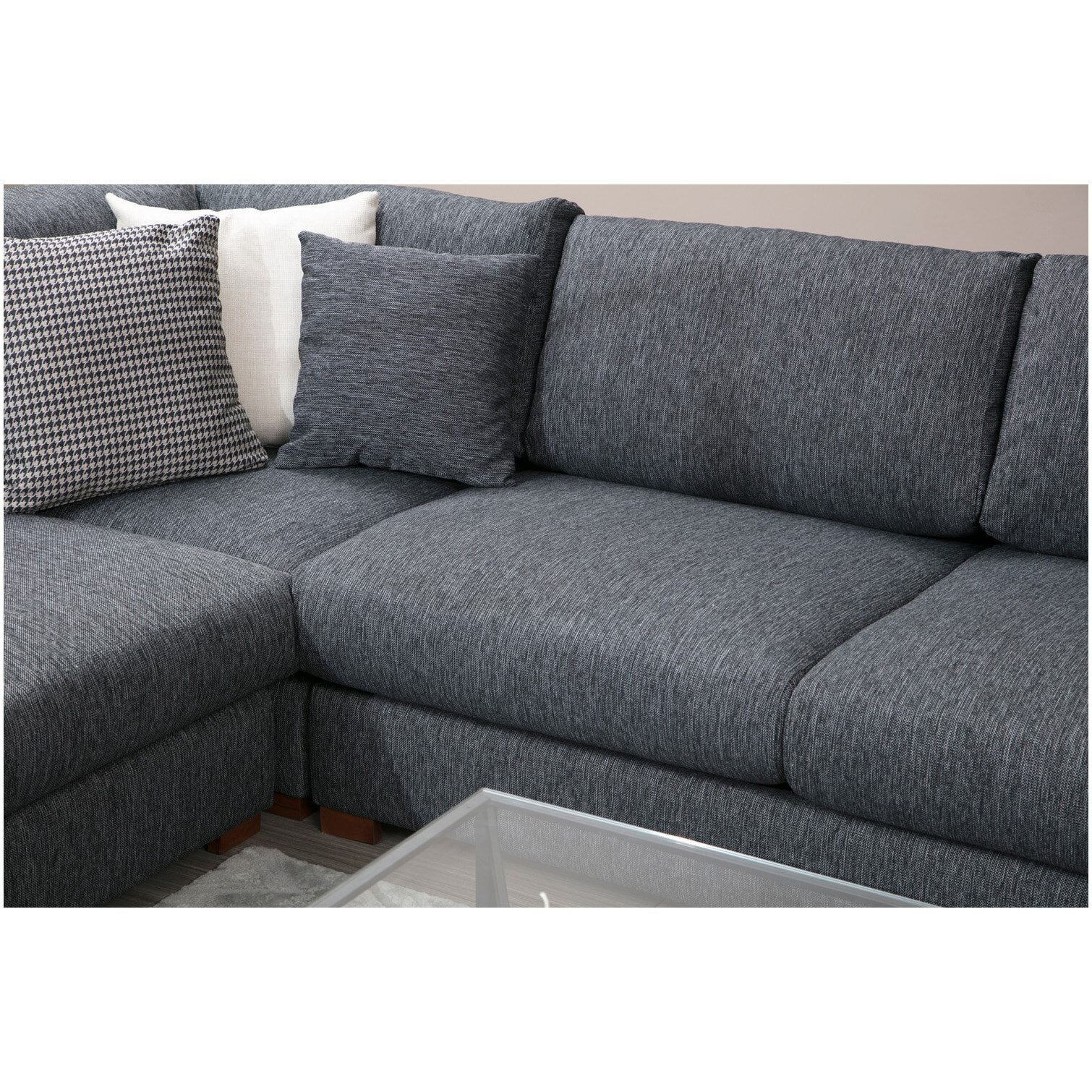 Coltar modular Atelier Del Sofa Loop, 282x95x85cm, Antracit - eMAG.ro