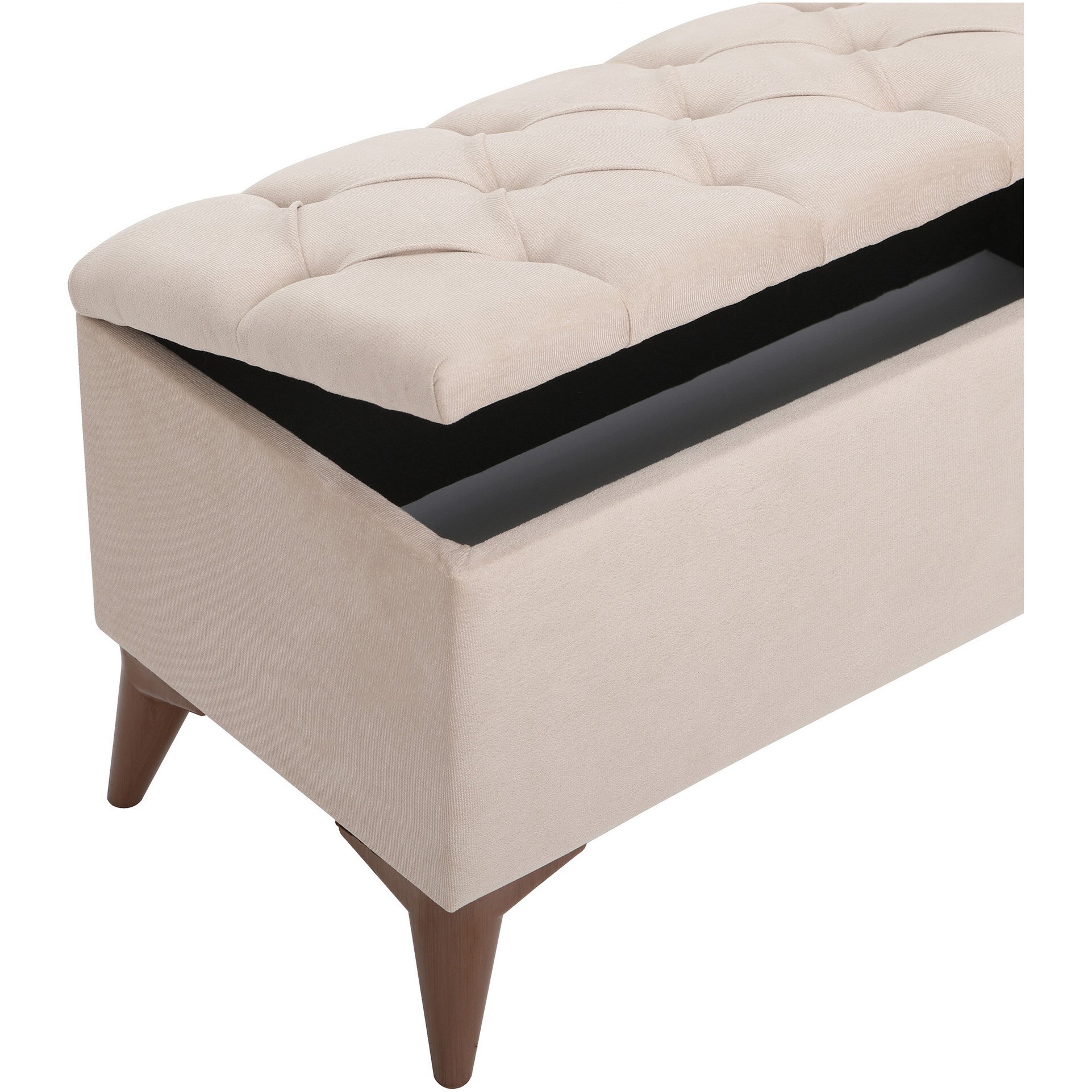 Taburet Atelier Del Sofa Fiona, 90x40x52cm, Cream - eMAG.ro