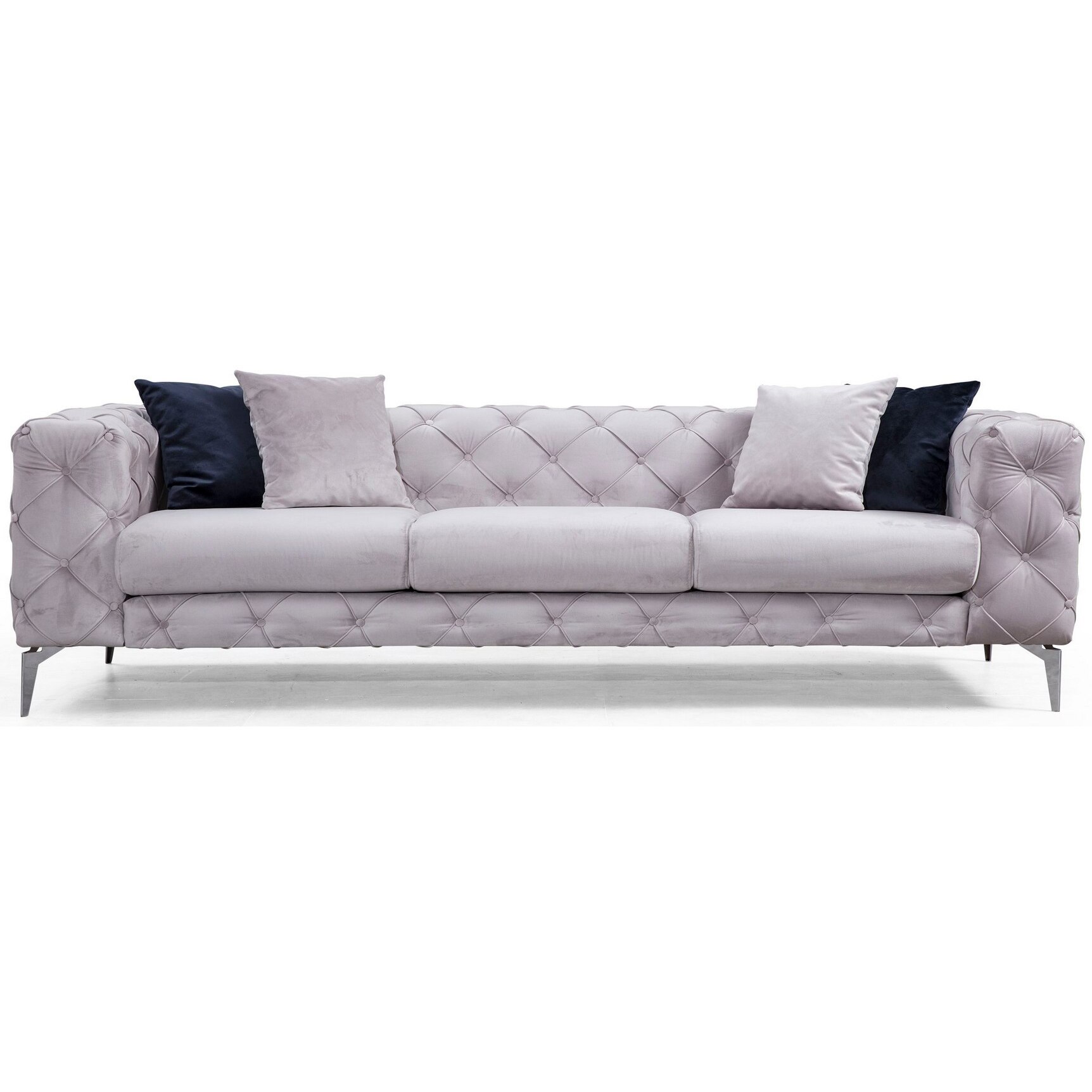 Canapea fixa cu 3 locuri Atelier Del Sofa Almira, 237x90x73cm, Gri ...