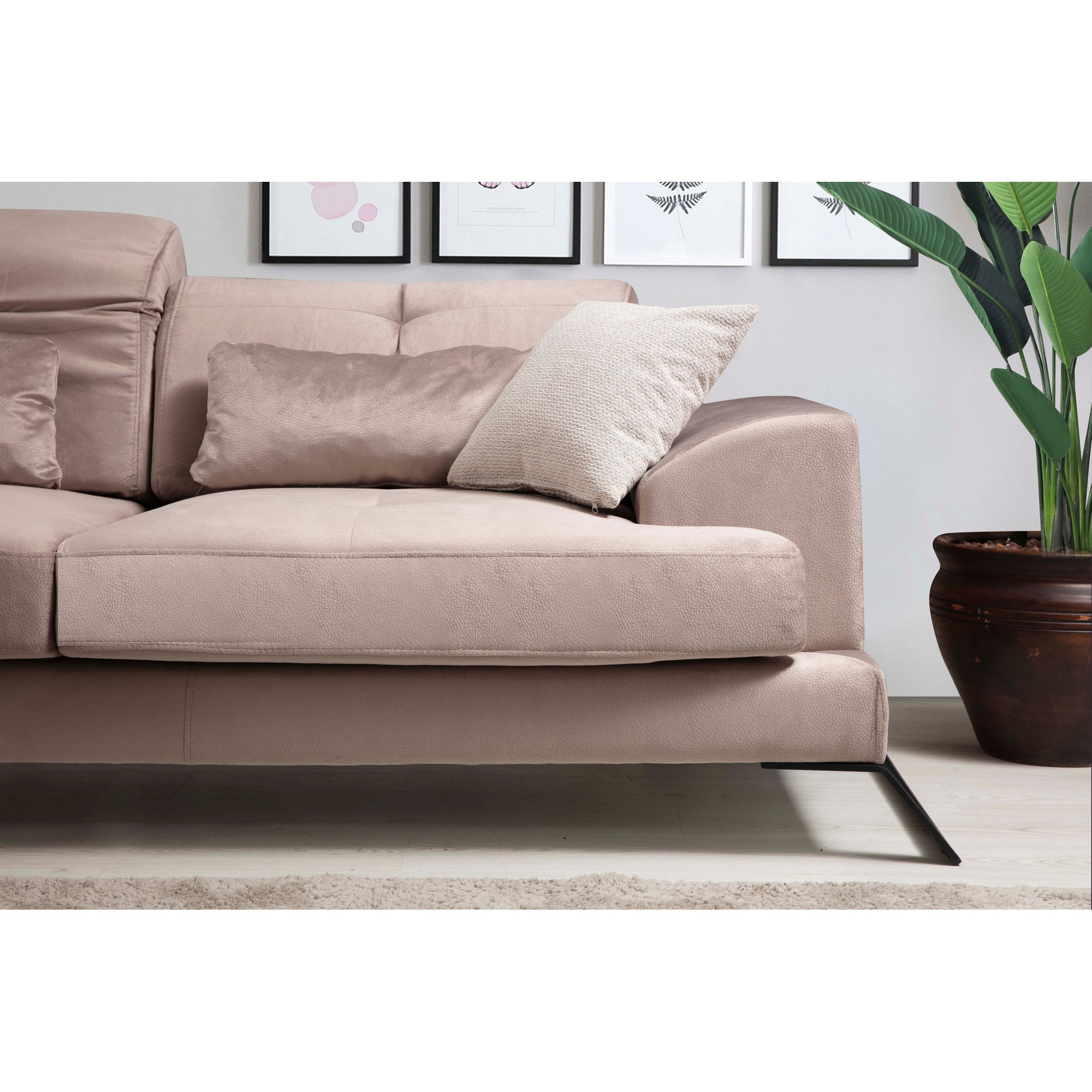 Coltar modular Atelier Del Sofa Frida, 308x100x92cm, Bej - eMAG.ro