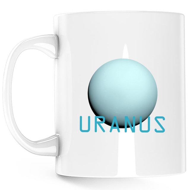 Cana NASA Uranus Huge Celestial Moon Gas Gravity, alba, 330 ml - eMAG.ro