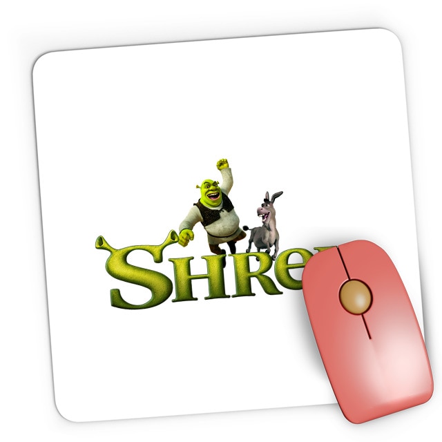 Mousepad Gaming Shrek Logo Monster Donkey Animal Gnom Medieval, 21x19 ...