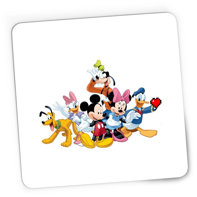 Gaming Egérpad Mickey Mouse Group Photo Memory Pluto Donald Gooffy ...