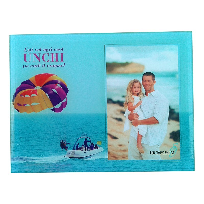 Rama foto din sticla pentru fotografii format 10x15, cu imagini ...