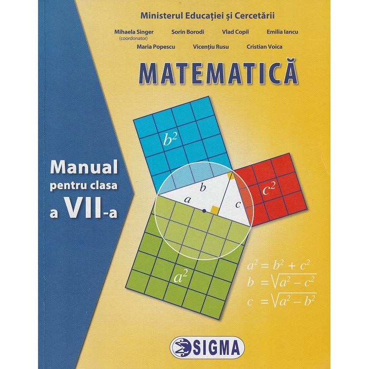 Matematica - Clasa 7 - Manual - Mihaela Singer, Sorin Borodi, Vlad ...