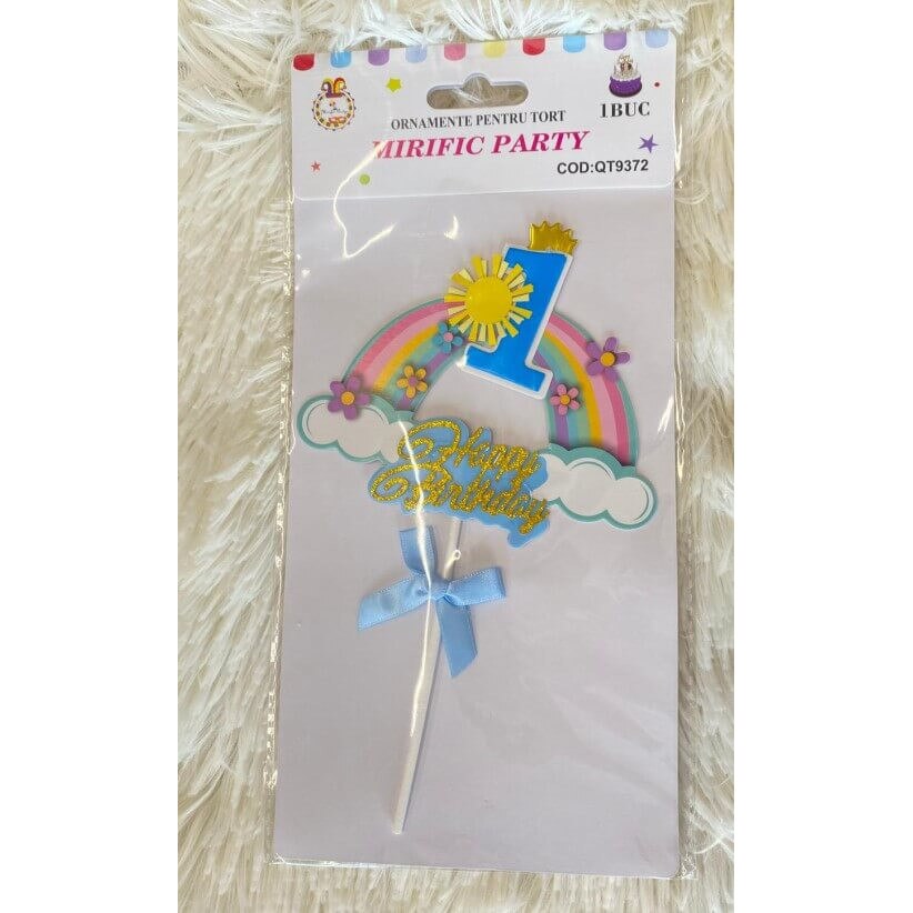 Topper tort carton 1 an baiat - eMAG.ro