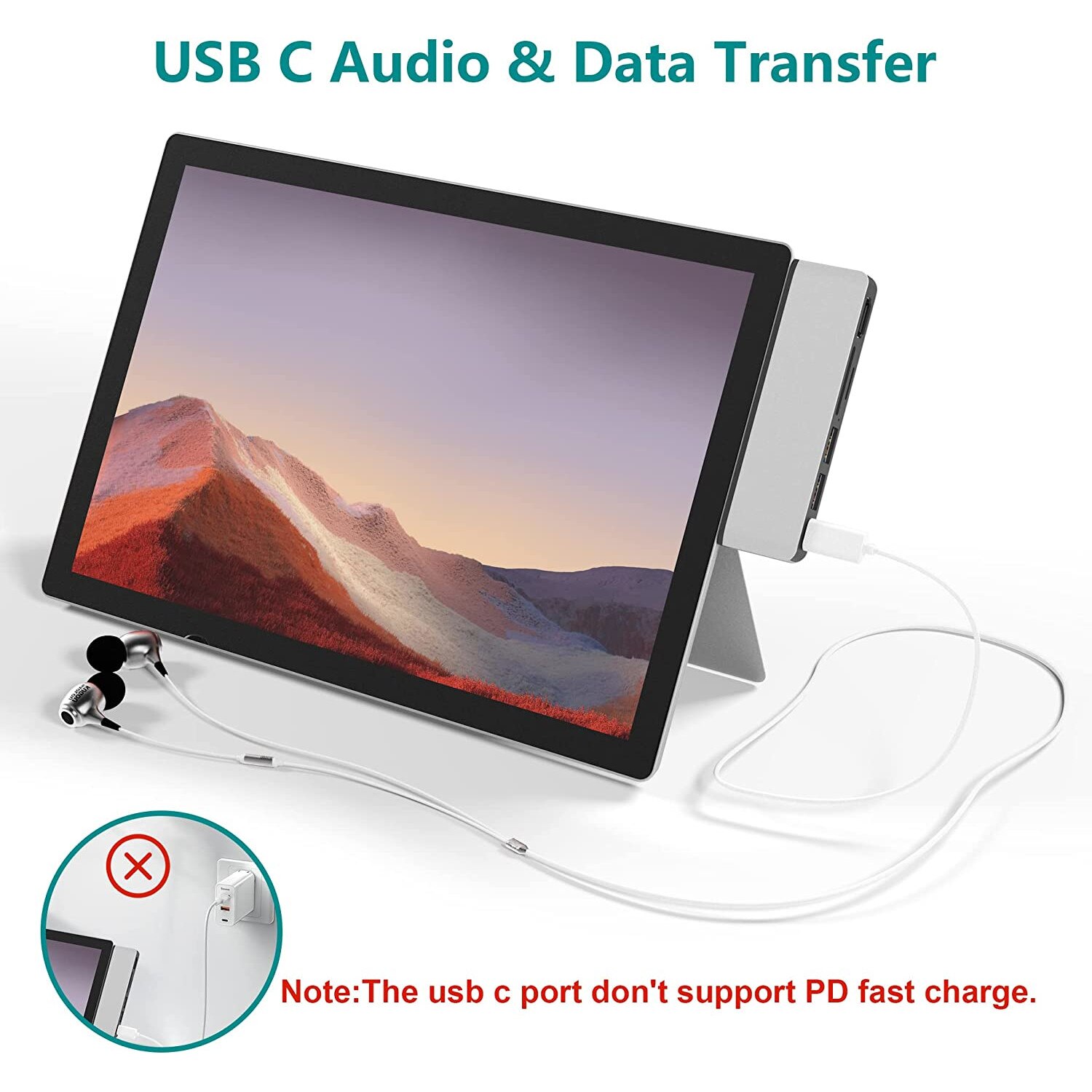 Hub adapter Surface Pro 7 2019-hez, dokkoló állomás HDMI 4K-val, USB C ...