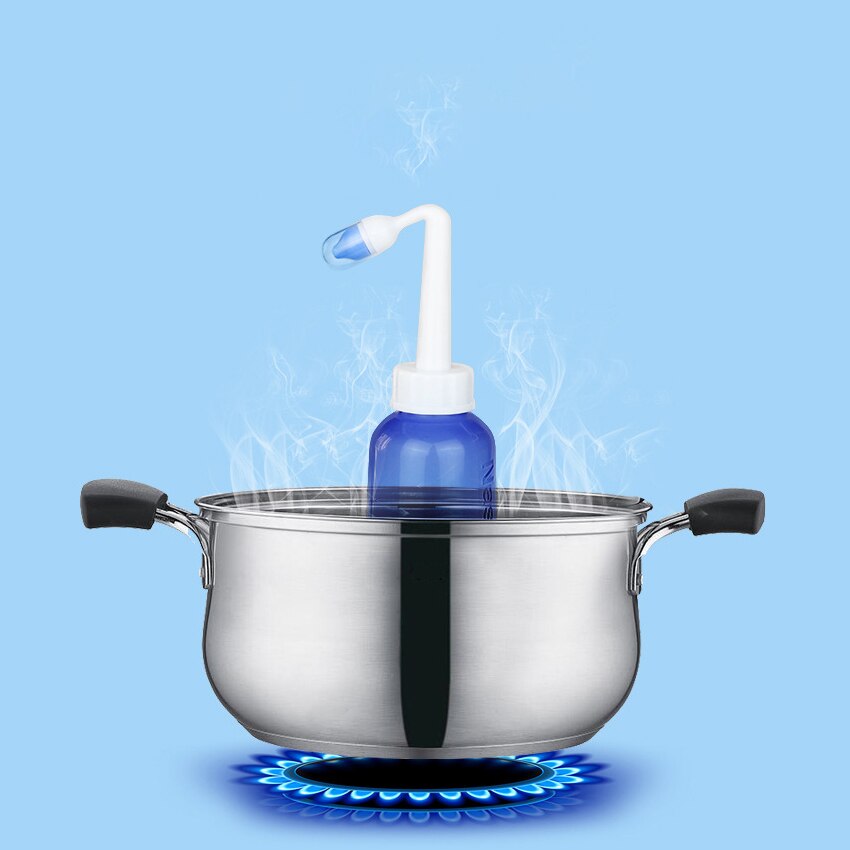 Irigator Nazal, cu capac de praf, 300ml, Curatare Sinusuri, Decongestie ...