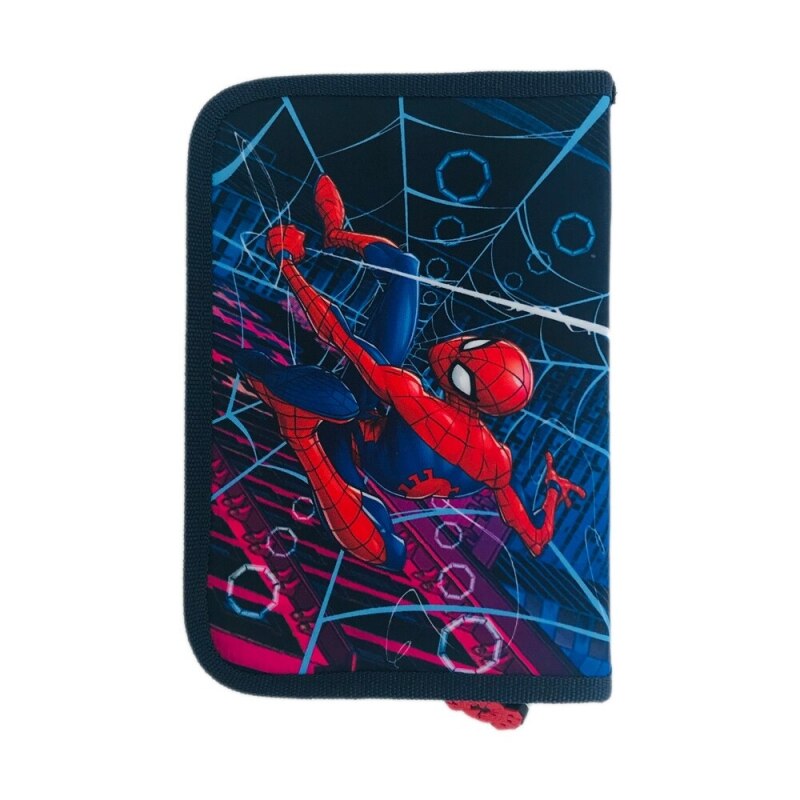 Penar textil 1 fermoar 2 flapsuri Spider-Man, 21 x 14 x 3,5 cm - eMAG.ro