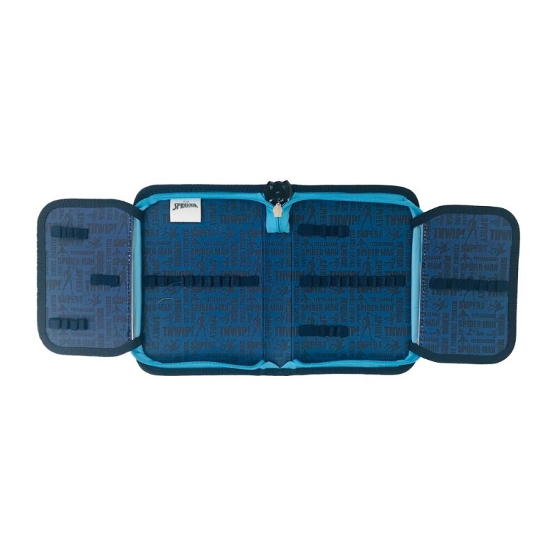 Penar textil 1 fermoar 2 flapsuri Spider-Man, 21 x 14 x 3,5 cm - eMAG.ro