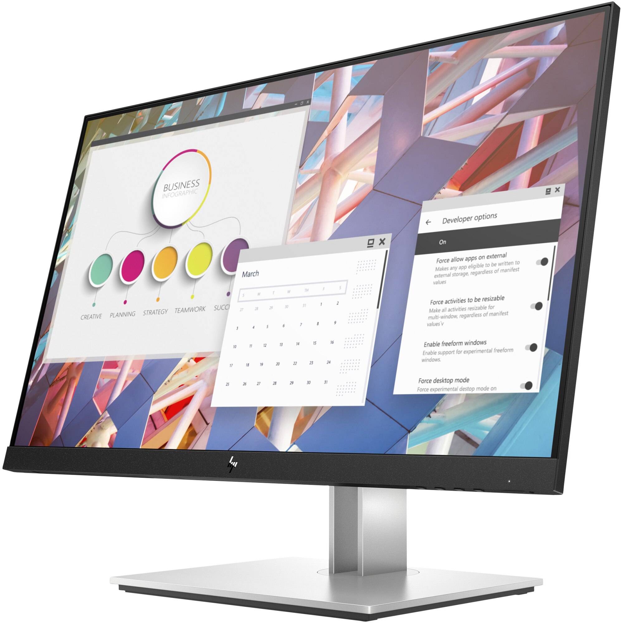Monitor LED HP E-Display E24 G4, 23.8", Full HD, IPS, Eye Ease, USB ...