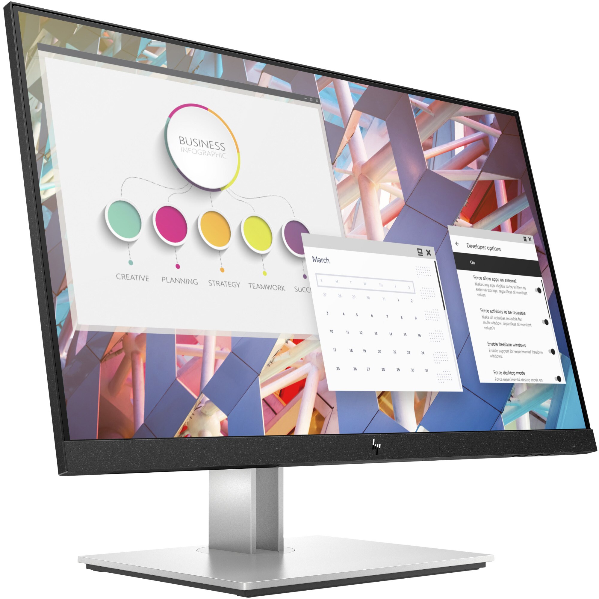 Monitor LED HP E-Display E24 G4, 23.8", Full HD, IPS, Eye Ease, USB ...