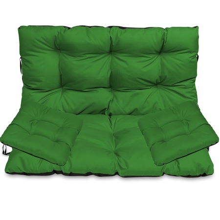 Set perna balansoar, SuperKissen24, 100x60x50 + 2 perne 45 cm, Verde ...