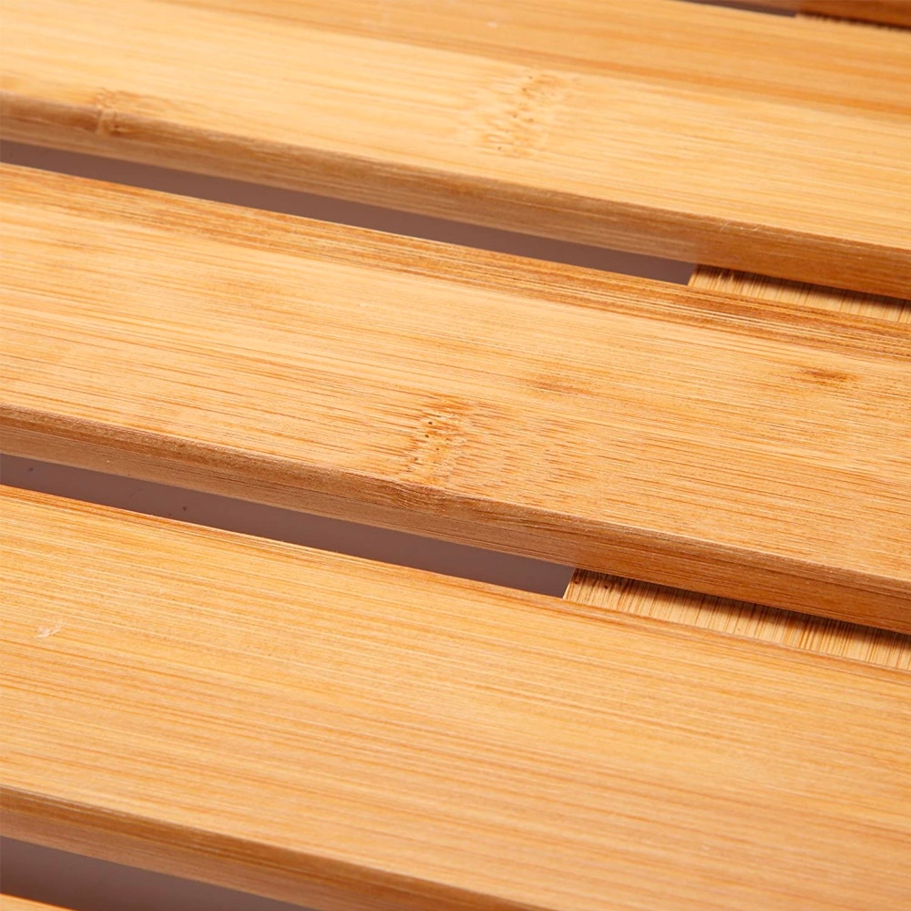 Covor baie/dus, Quasar & Co.®, gratar antiderapant, picioruse anti-alunecare, bambus, 54 x 36 x ...