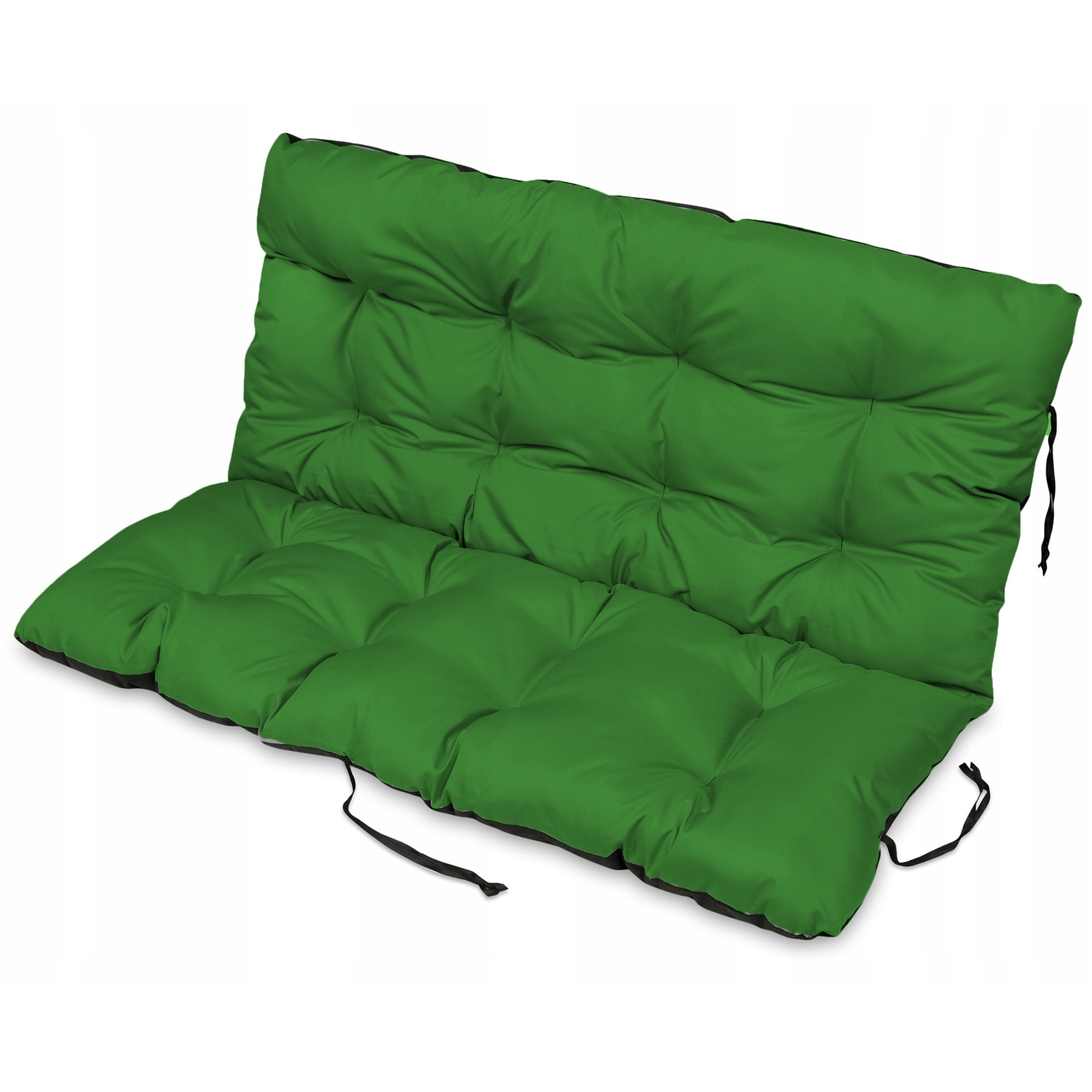 Set Perne banca gradina, terasa, mobilier, Verde, 140x60x50 + 2x 45x45 ...