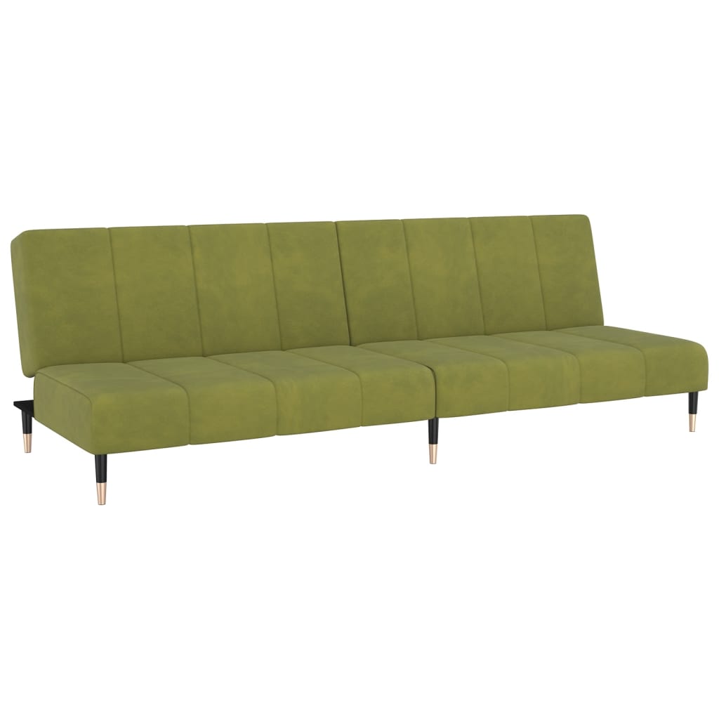 Canapea extensibila cu 2 locuri, verde inchis, catifea, Click-Clack,200 ...