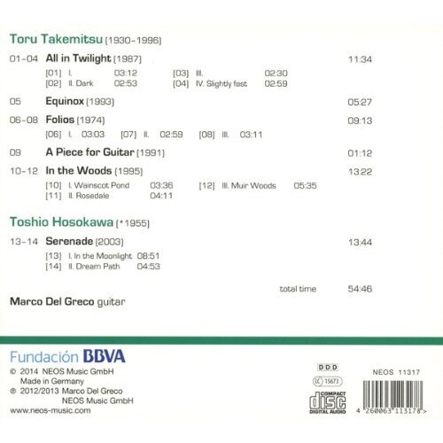 Toru Takemitsu, Toshio Hosokawa - Works for Solo Guitar CD - eMAG.hu