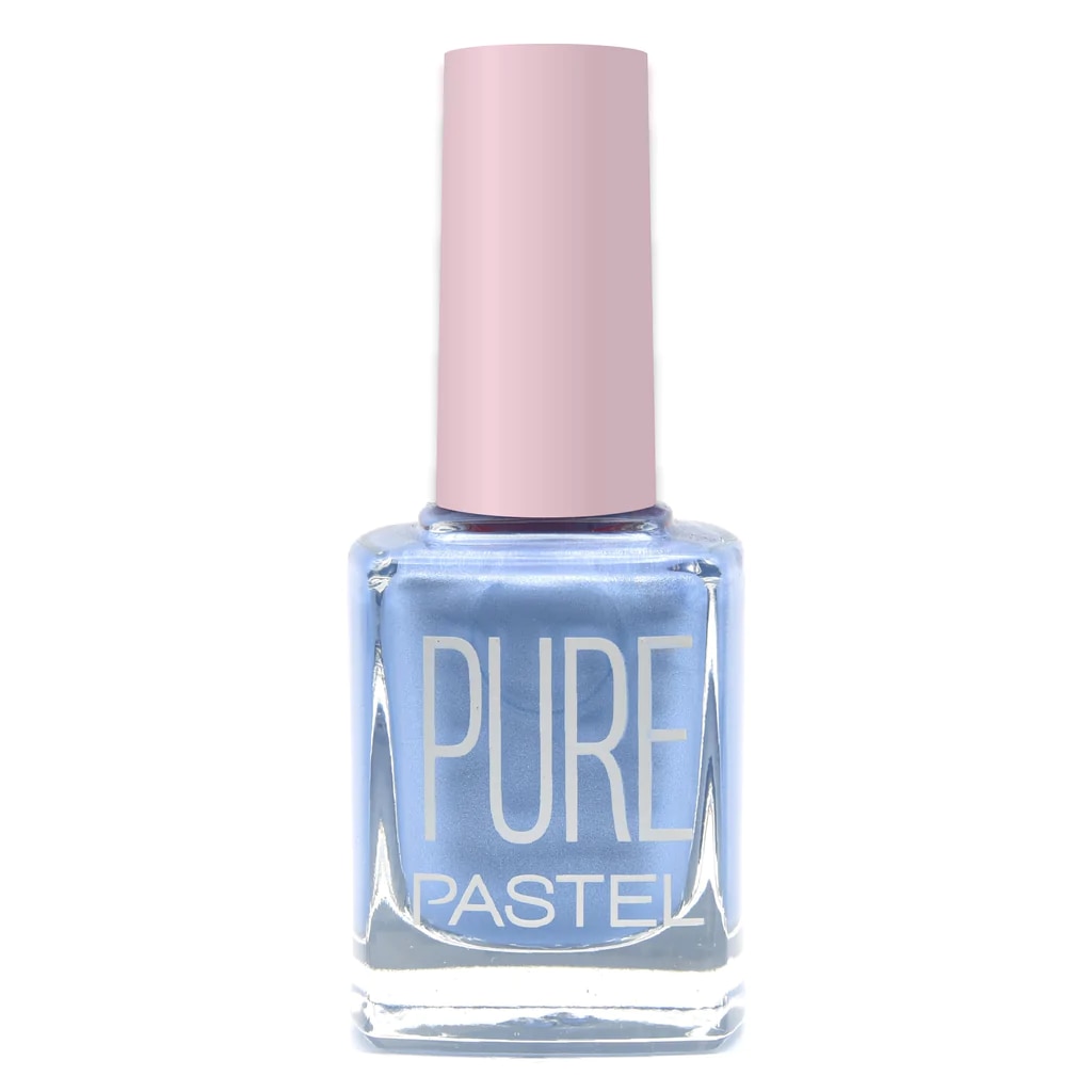 Lac de unghii vegan Pastel Pure 612, Albastru Serenity Sidef, 13 ml ...