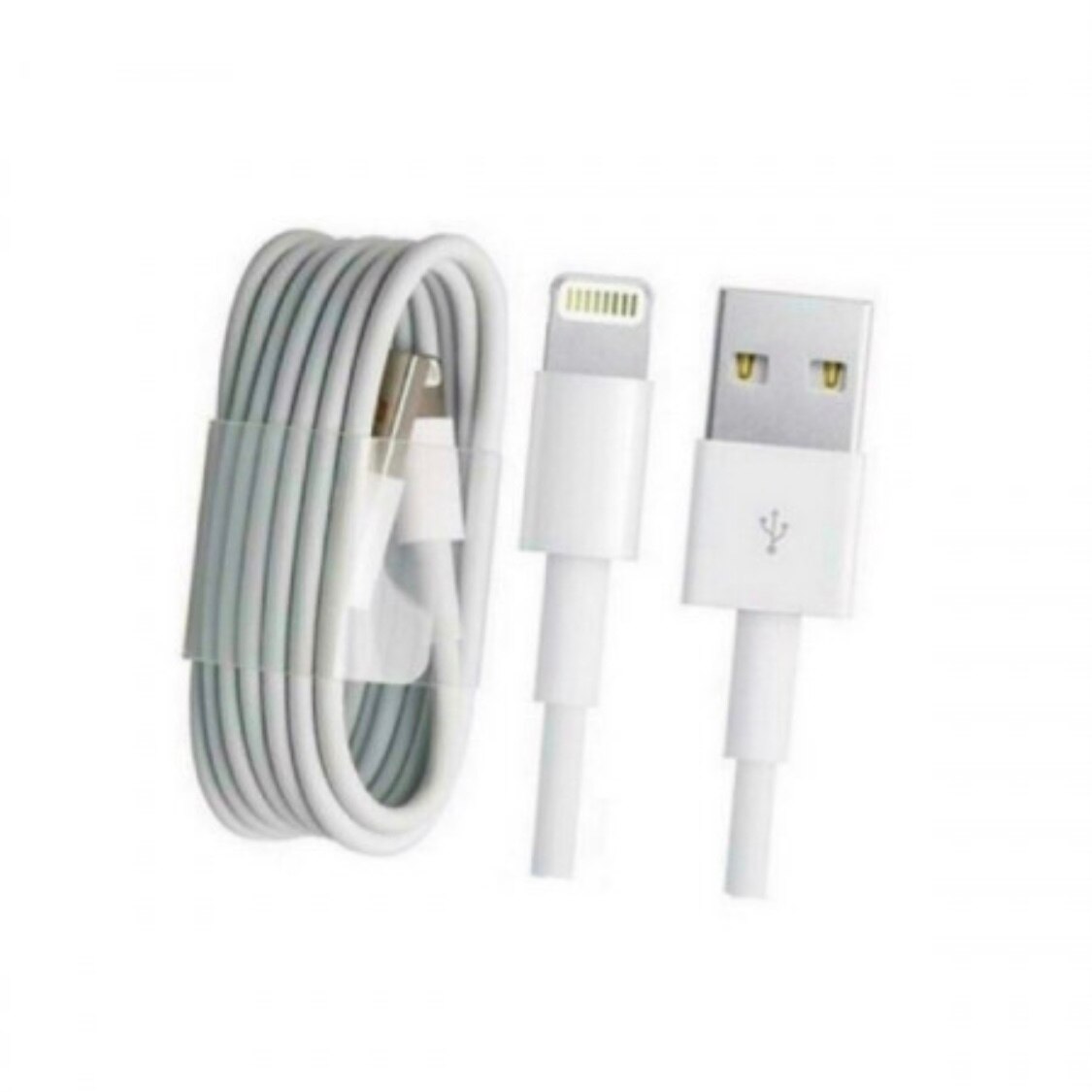 Cablu de date si incarcare tip Lightning pentru Iphone, Simplu Alb ...