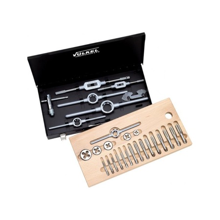 Trusa Filetare cu Tarozi de Mana si Filiere, HSS, Metric, M3 - M24 ...