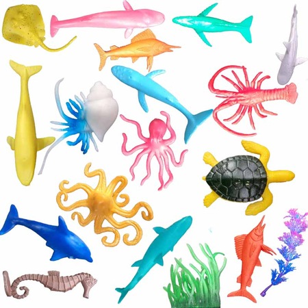 Set 18 figurine pesti 6 cm Mini Junior 605850, Multicolor - eMAG.ro