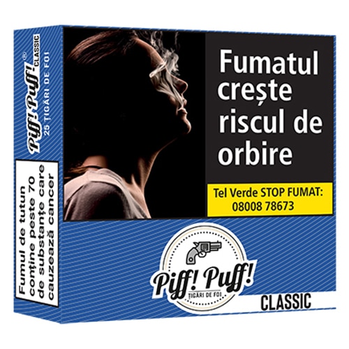 Tigari de foi Piff Puff Classic 240g, 25 bucati - eMAG.ro