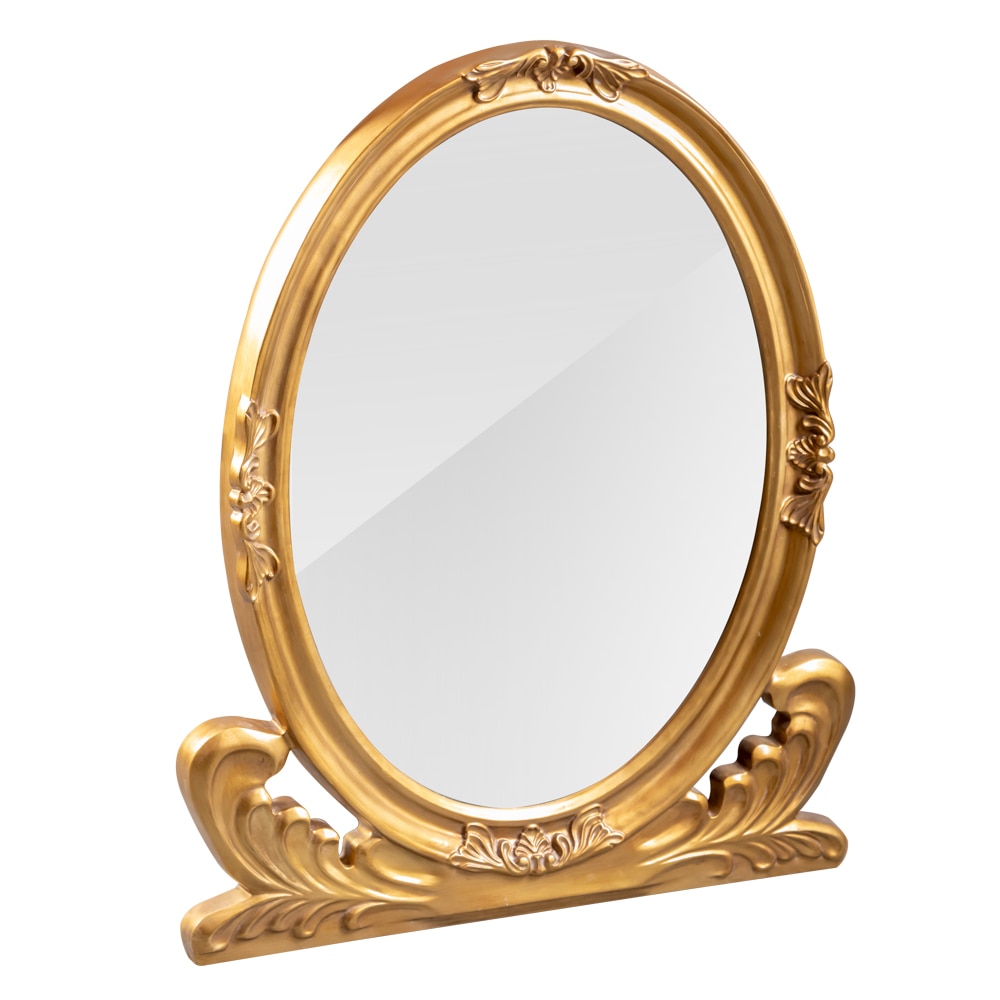 Oglinda perete decorativa Senzaled, aurie, 105 x 50 cm - eMAG.ro