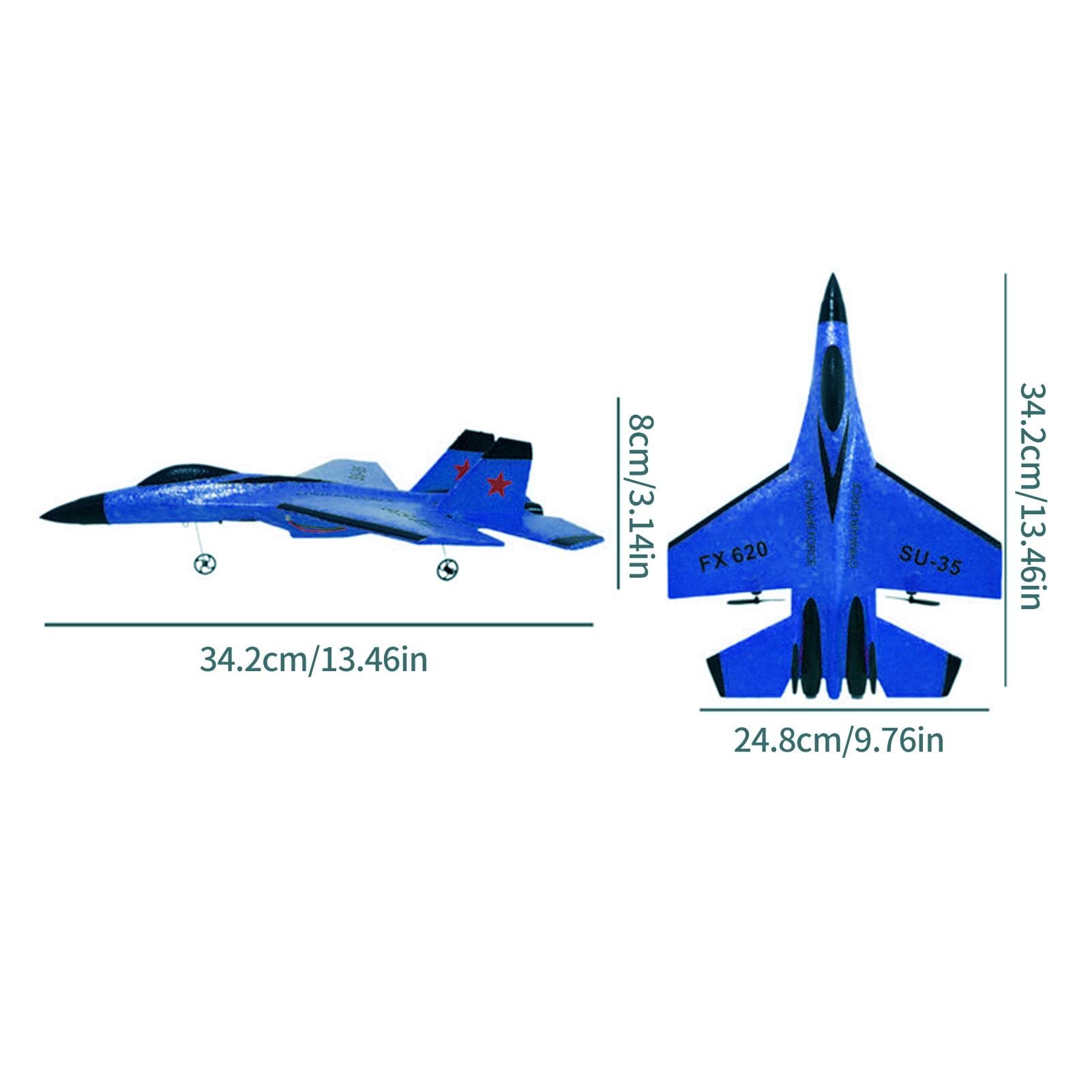 Avion cu telecomanda RC, WALALLA, Model lupta SU35, Incarcare USB ...