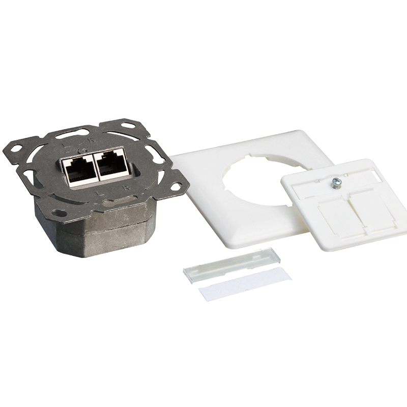 Priza RJ-45 cu 2 iesiri Logilink pentru cablu FTP NP0039A, Cat6, Krone ...