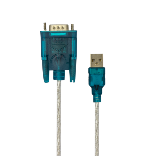 Cablu SBOX Adaptor USB Tata la Serial RS232, Albastru/Alb - eMAG.ro
