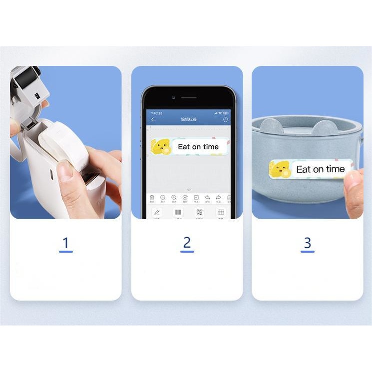 Imprimanta termica de etichete NIMBOT D11, GIIISTER, Bluetooth/APP, Alb ...