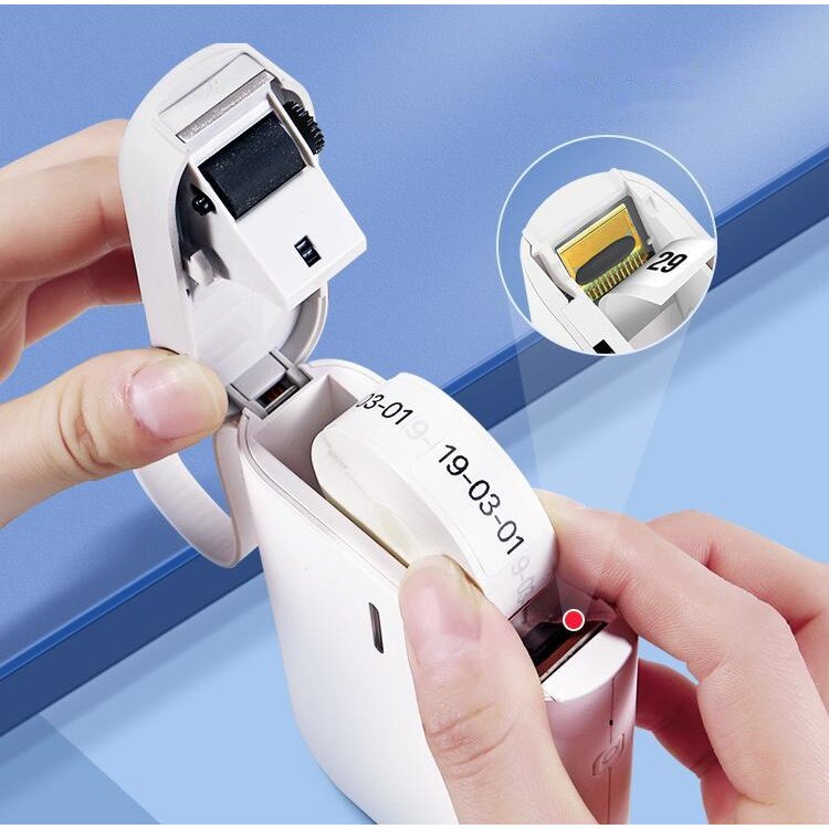 Imprimanta termica de etichete NIMBOT D11, GIIISTER, Bluetooth/APP, Alb ...