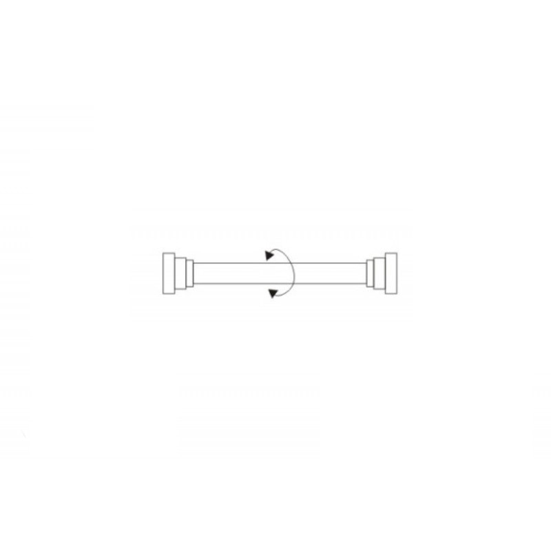 Bara de dus, Inter Ceramic, Aluminiu, 70 - 120 cm, Crom - eMAG.ro