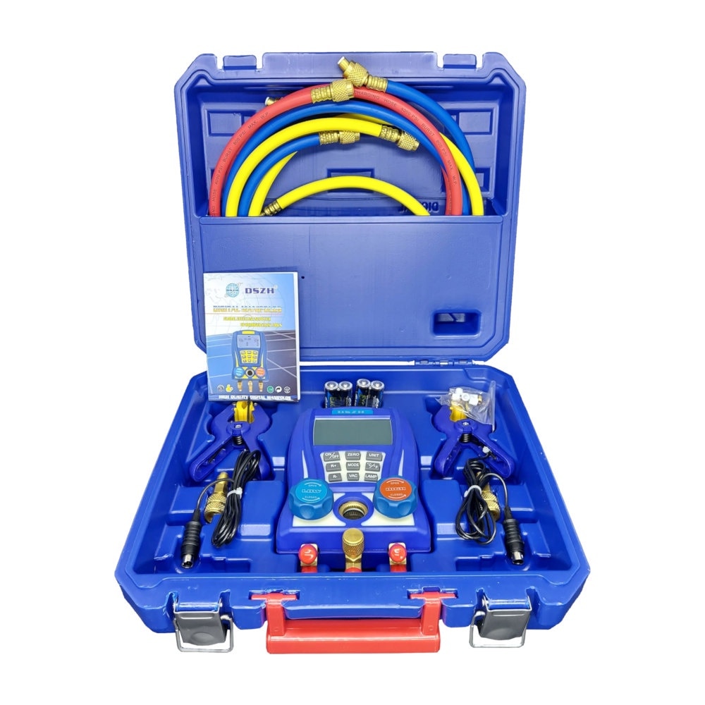 Set manometru digital pentru freon, instrument masurare presiune, cu ...