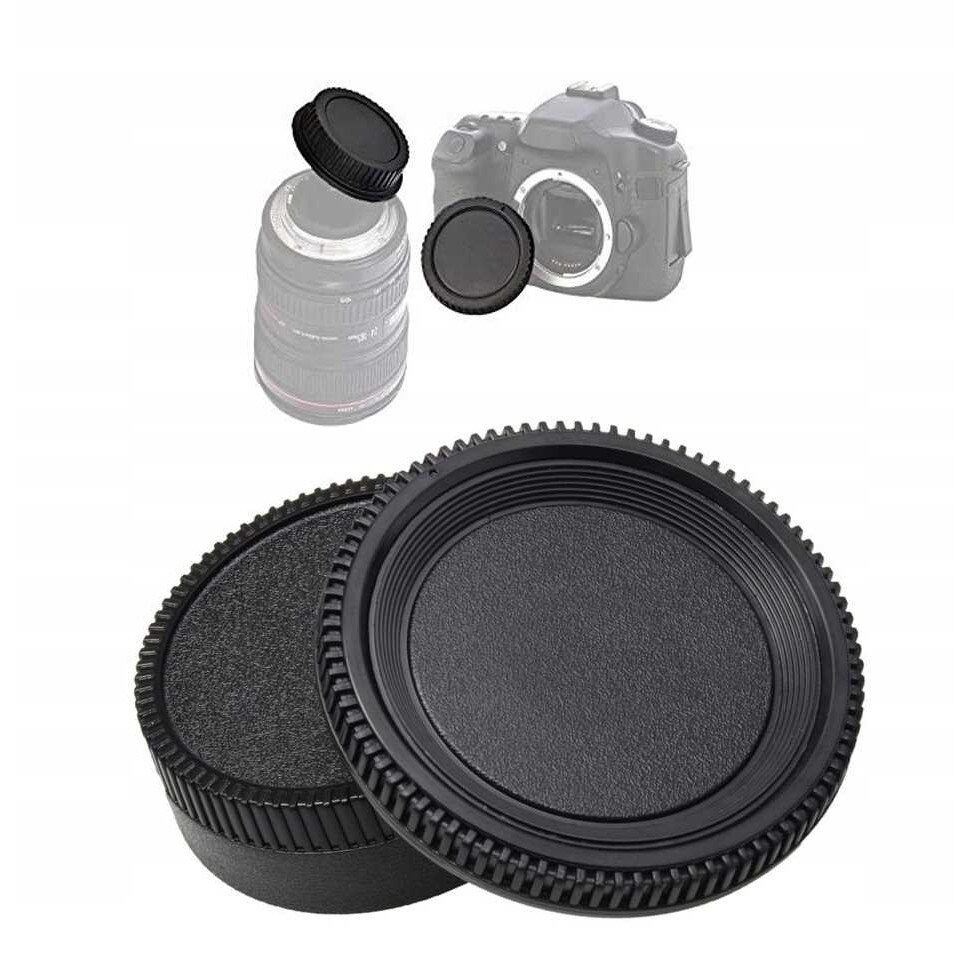 Set 2 capace pentru camera foto Nikon, Negru - eMAG.ro