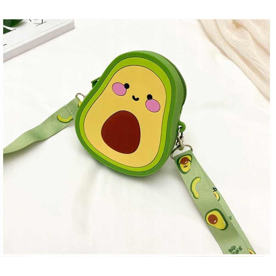 Geanta copii, Model avocado, Verde/Galben - eMAG.ro
