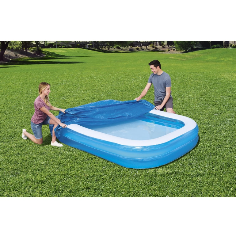 Acoperis pentru piscina, 262 x 175 cm, Albastru - eMAG.ro