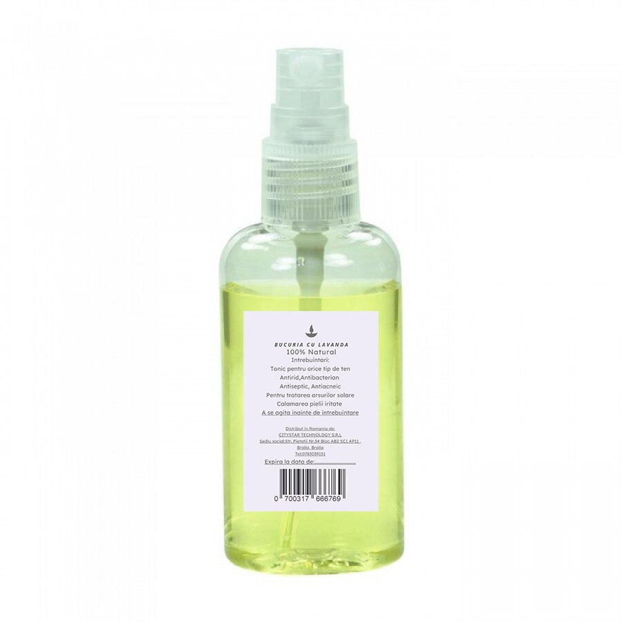 Apa de lavanda, Bucuria Cu Lavanda, 100% Natural, 100 ml - eMAG.ro