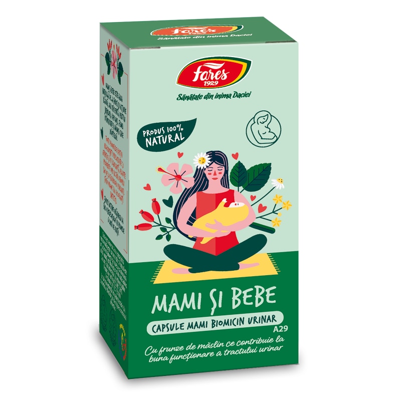 FARES, Biomicin Urinar (A29) Mami si Bebe 30cps - eMAG.ro