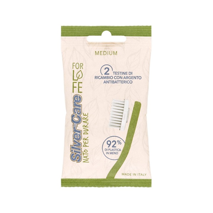 Set 2 rezerve Medii periuta de dinti Silver Care ForLife origine ...
