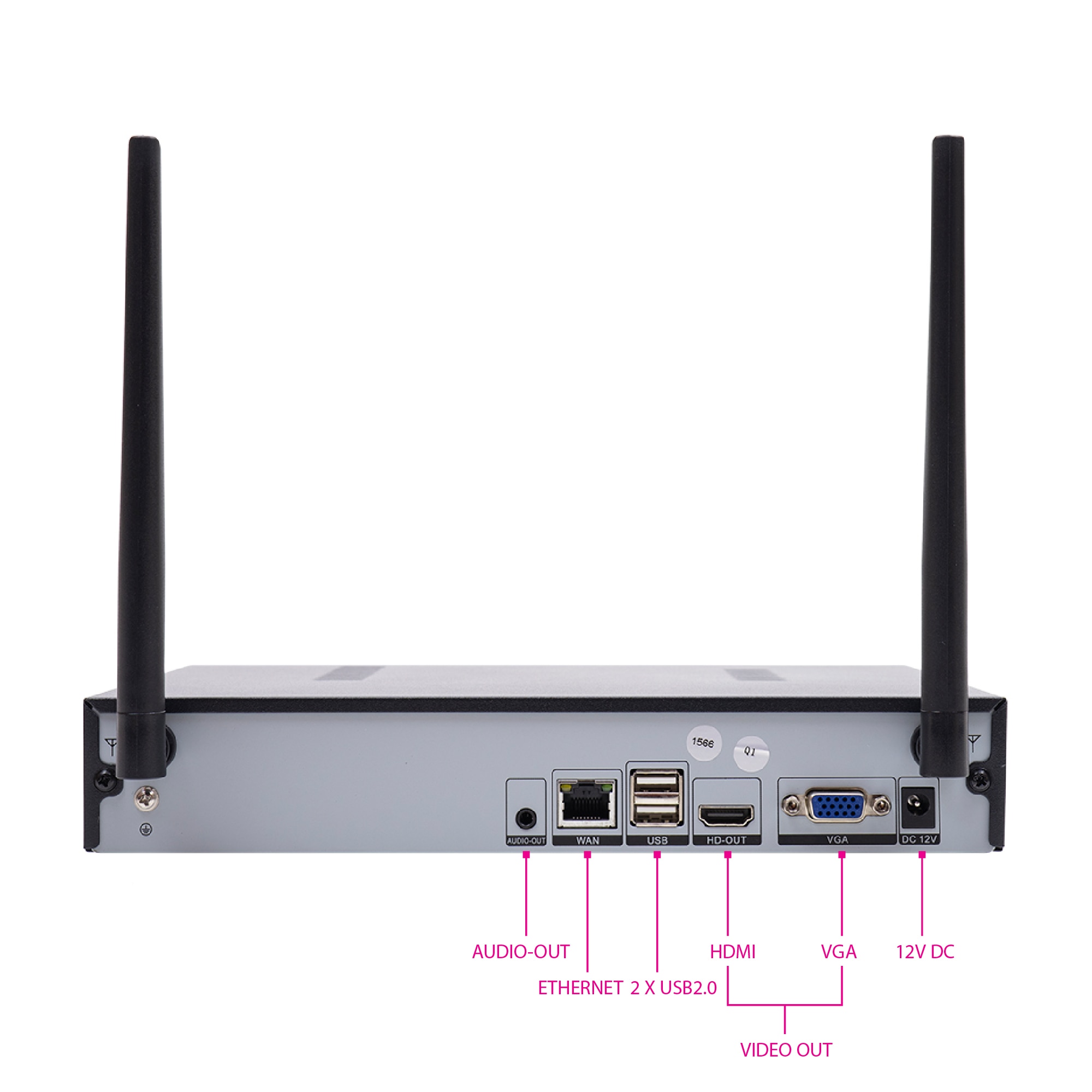 NVR din kit wireless PNI House WiFi550, 8 canale 1080P - eMAG.ro