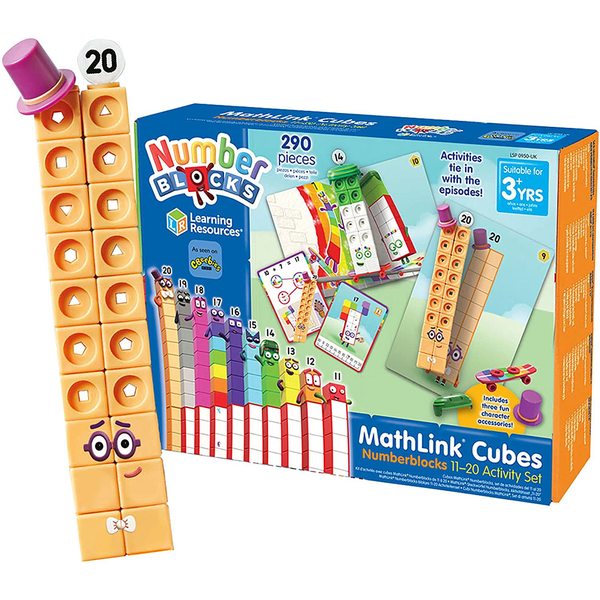 MathLink®Cubes számkockák angol nyelvű feladatsor 11-től 20-ig - eMAG.hu