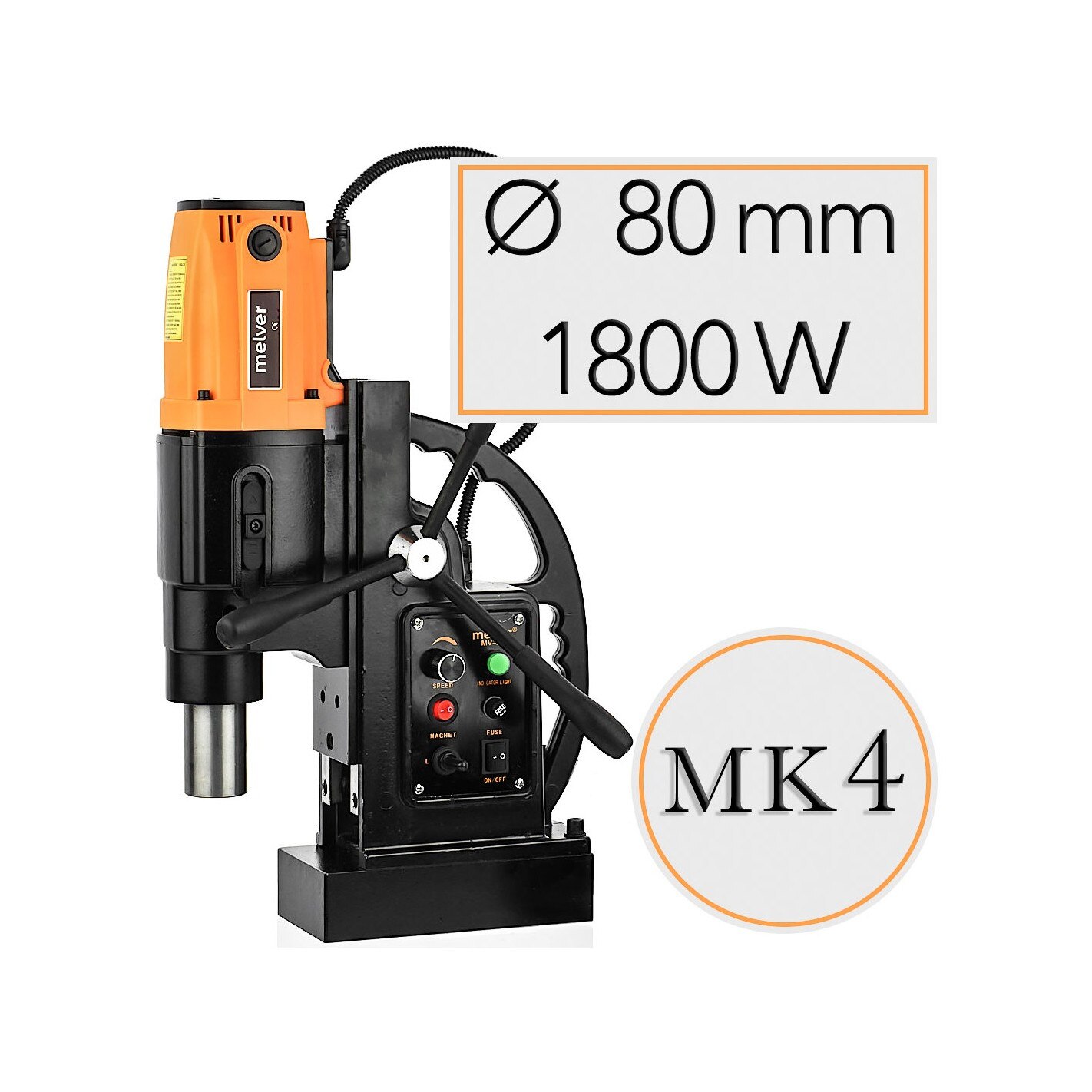 Burghiu cu baza magnetica cu ax conic Morse MK / MT 4 MV - 38T 3 - eMAG.ro