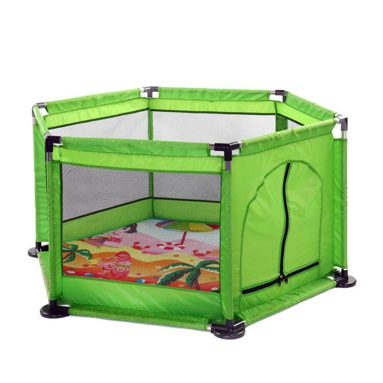 Tarc pentru bebelusi cu 30 bile, Verde 128 x 113 x 65 cm - eMAG.ro